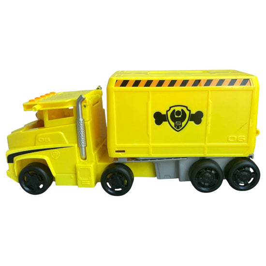 Paw Patrol Big Truck Pups Rubble Transforming Toy Truck with ...