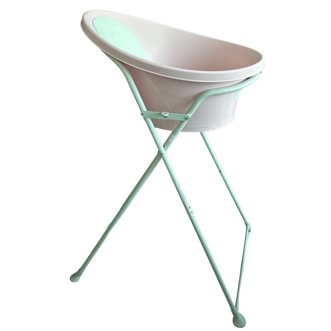 Shnuggle Baby Bath Tub + Foldable Bath Stand - Pink | Shop used Bathing ...