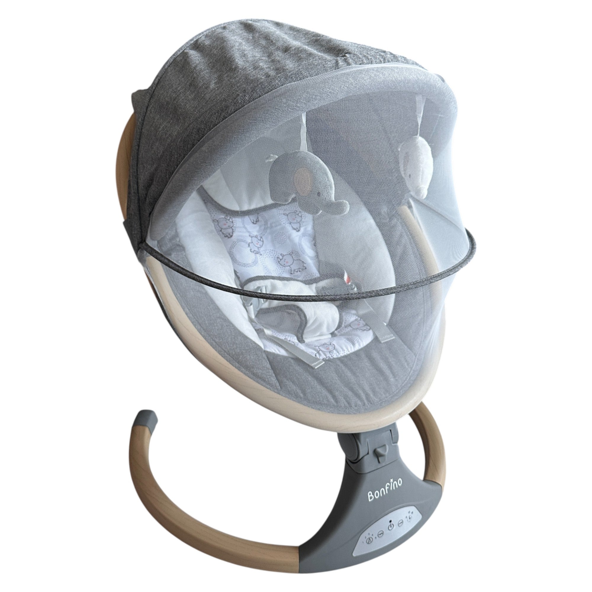 Bonfino Smart Sway Electric Rocker with Toybar - Aluminium/ Melange ...