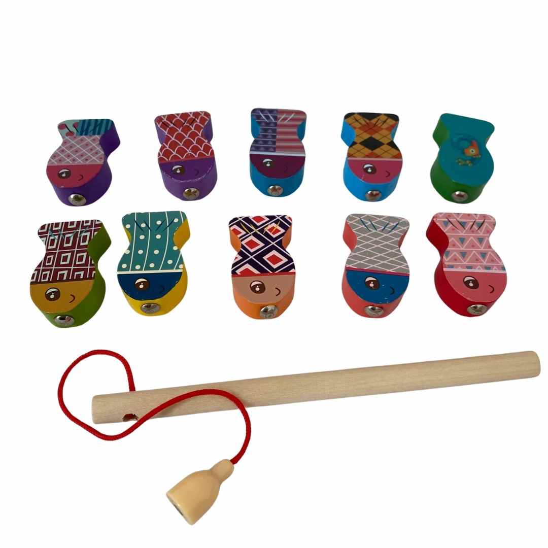 Wooden Numbers Magnetic Fishing Game | Shop used Wooden in UAE | Secondful